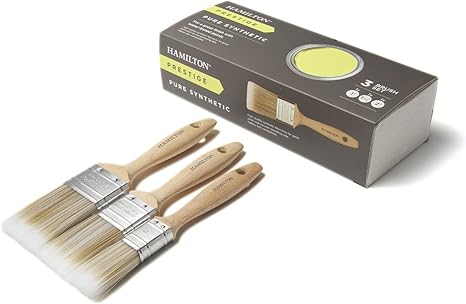 Hamilton 23140-003 Prestige Synthetic Bristle Flat Paint Brush 3pc Set ...