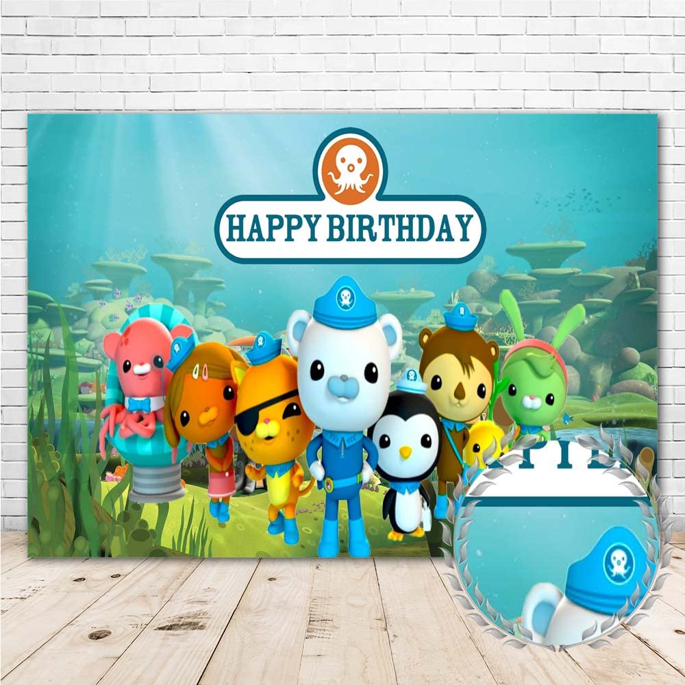 Buy Octonauts Birthday Party Backdrop 7x5 Under The Sea Cartoon ...