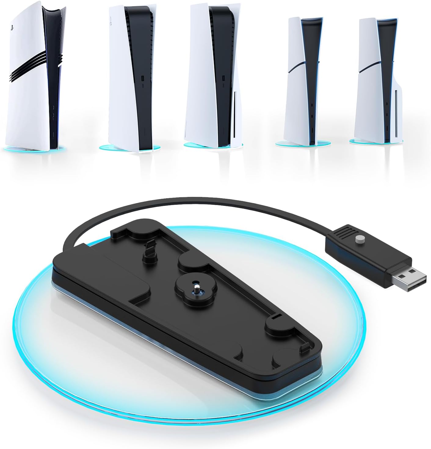 Amazon.com: IINE RGB Vertical Stand for PS5/Slim/Pro, PS5/Slim/Pro Base ...