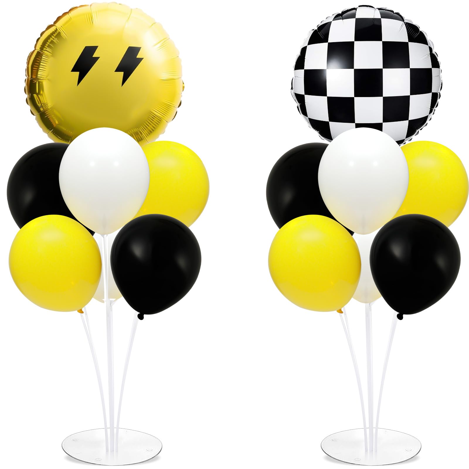 Amazon.com: Smile Party Balloons Stand Kit 2 Sets with 2 Black White ...