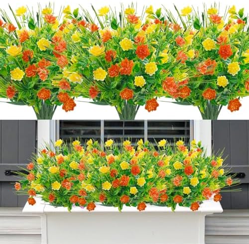 Amazon.com: Ruidazon 10 Pcs Artificial Lavender Flowers, Faux Outdoor ...