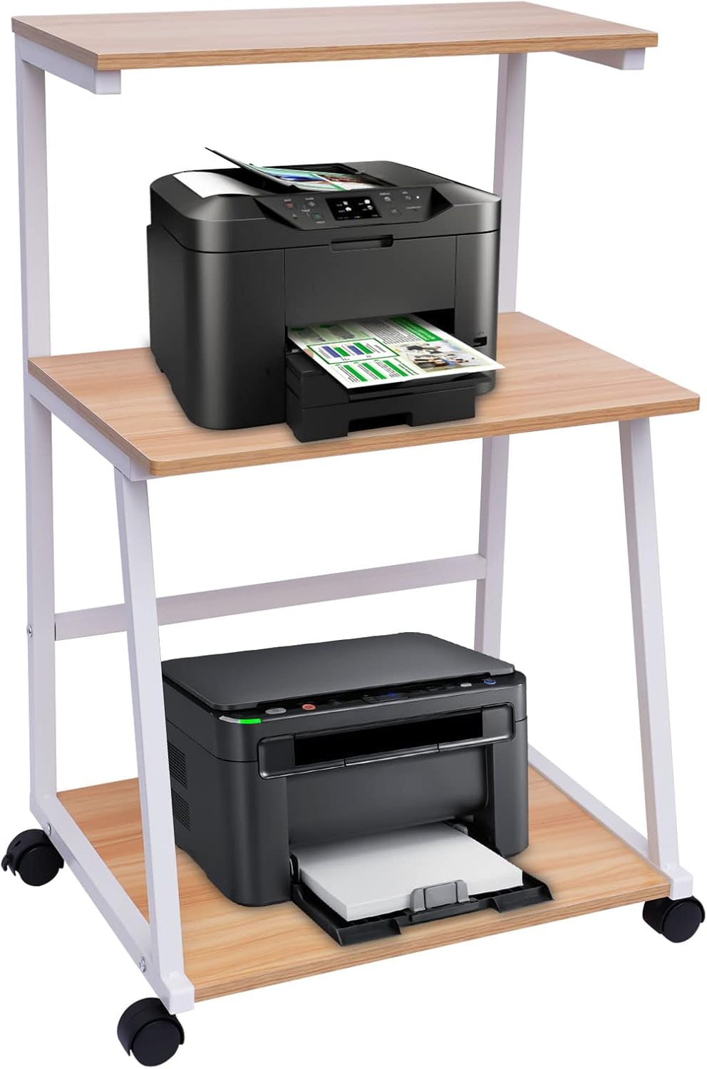 Amazon.com: Printer Stand 3-Tier Printer Table with Wheels Printer ...