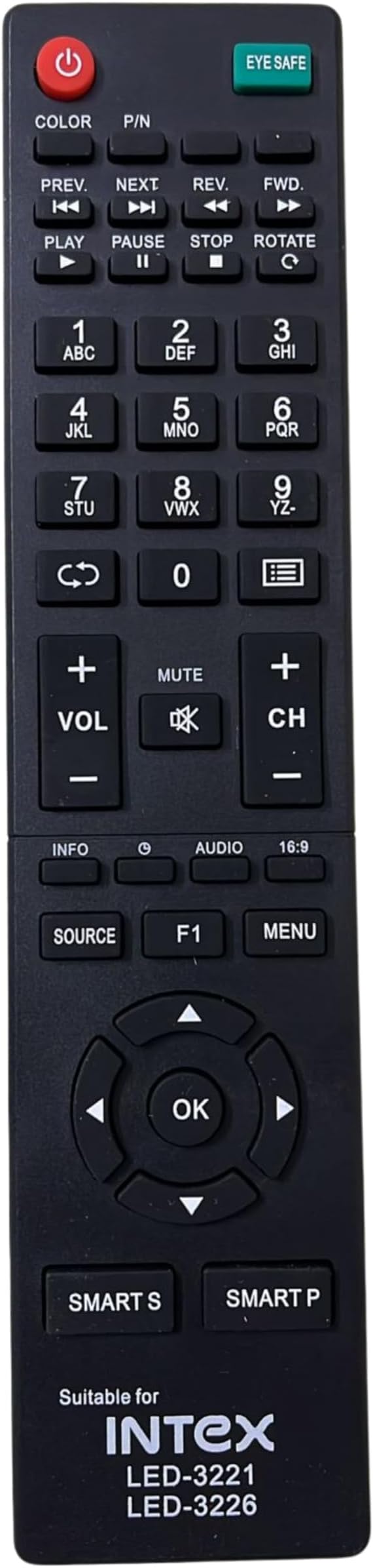 Buy Remote Control Compatible for Intex LED TV [Model : LED-3221 ...