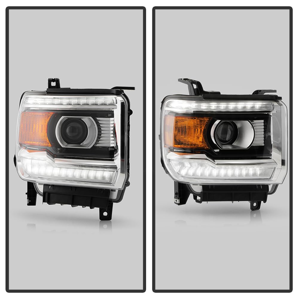 Snapklik.com : For 2014-2018 GMC Sierra 1500 Factory Halogen w/LED DRL ...