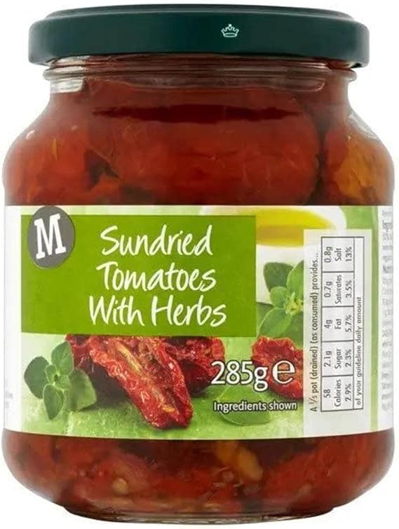 Morrisons Sun Dried Tomato in Oil & Herbs 285g : Amazon.co.uk: Grocery