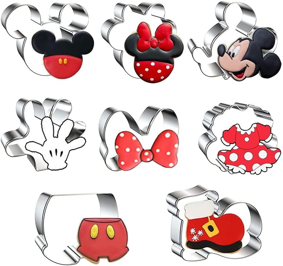 Amazon.com: Mouse Cookie Cutter Sandwich Cutters Mickey Cutters for ...