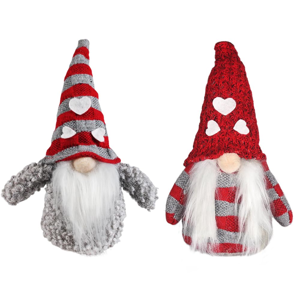 Amazon.com: Merihouse Christmas Gnomes 8 Inch 2 Pack, Mini Red Plush ...