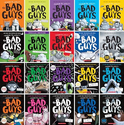 Bad Guys Series Complete Set (Books 1-20): Aaron Blabey: 9781338894646 ...