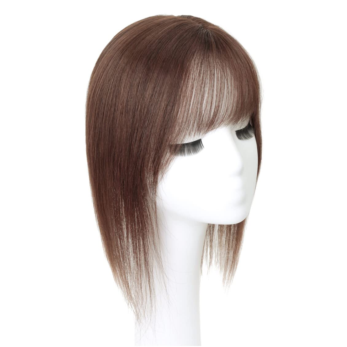 Amazon.com : LesafeV Middle Part Silk Part Base Human Hair Topper ...