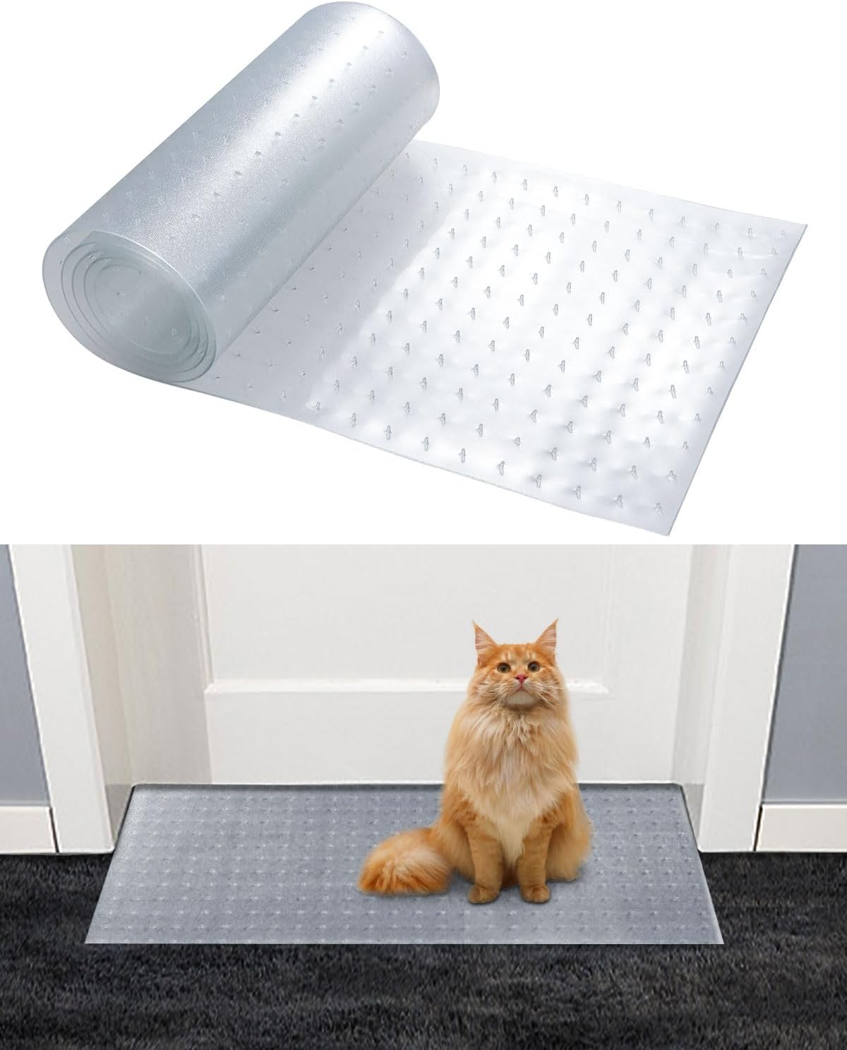 Amazon.com : 3.3Ft Cat Carpet Protector for Doorway, Under Door Carpet ...