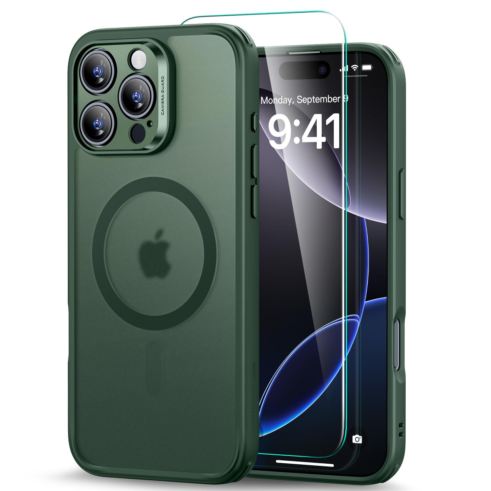 Amazon.com: ESR for iPhone 16 Pro Case (4 in 1) Set, Translucent Matte Case with Screen ...