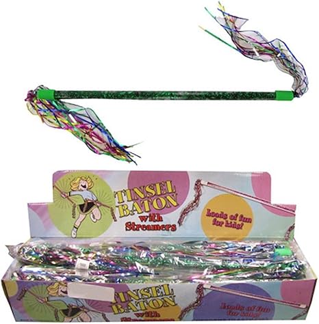 Amazon.com: Kole Counter Top Display Tinsel Baton with Streamers : Toys ...