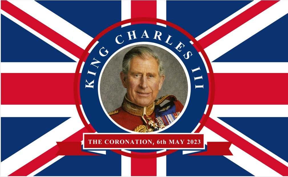 King Charles Coronation Flag 5ft X 3ft| King Charles III Union Jack ...