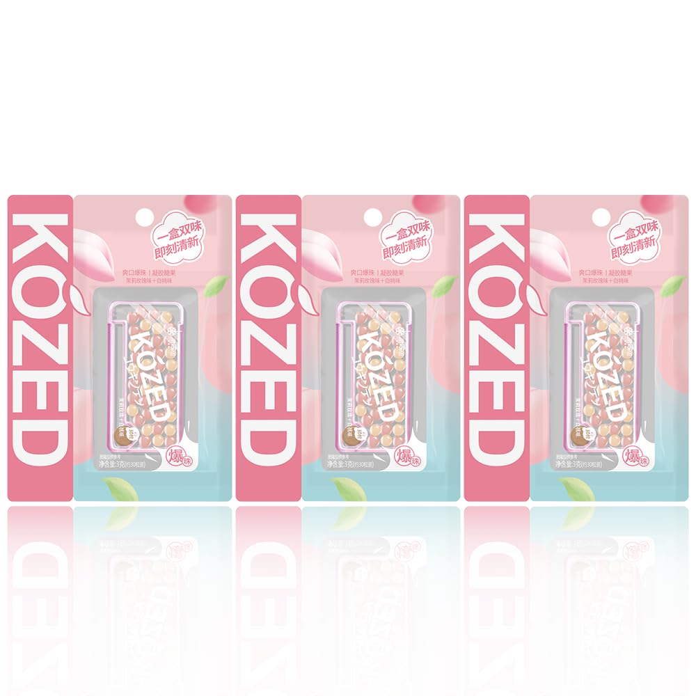 Amazon.com : KOZED Chewing Popping Gum, Fresh Breath Mints, Refreshing ...
