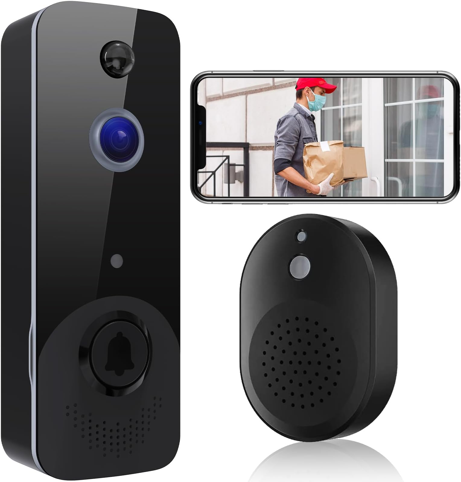 Amazon.com: Housiwill Doorbell Camera Smart Video Doorbell with AI ...