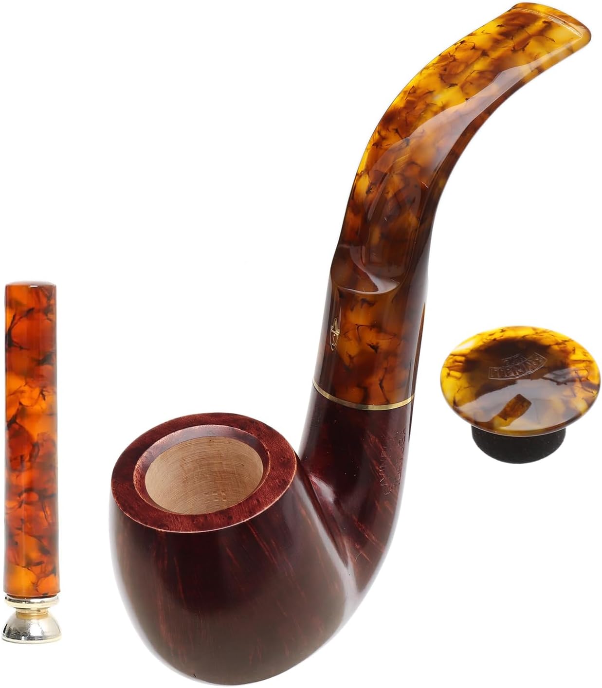 Amazon.com: Savinelli Tortuga Series Handmade Italian Briar Pipe ...