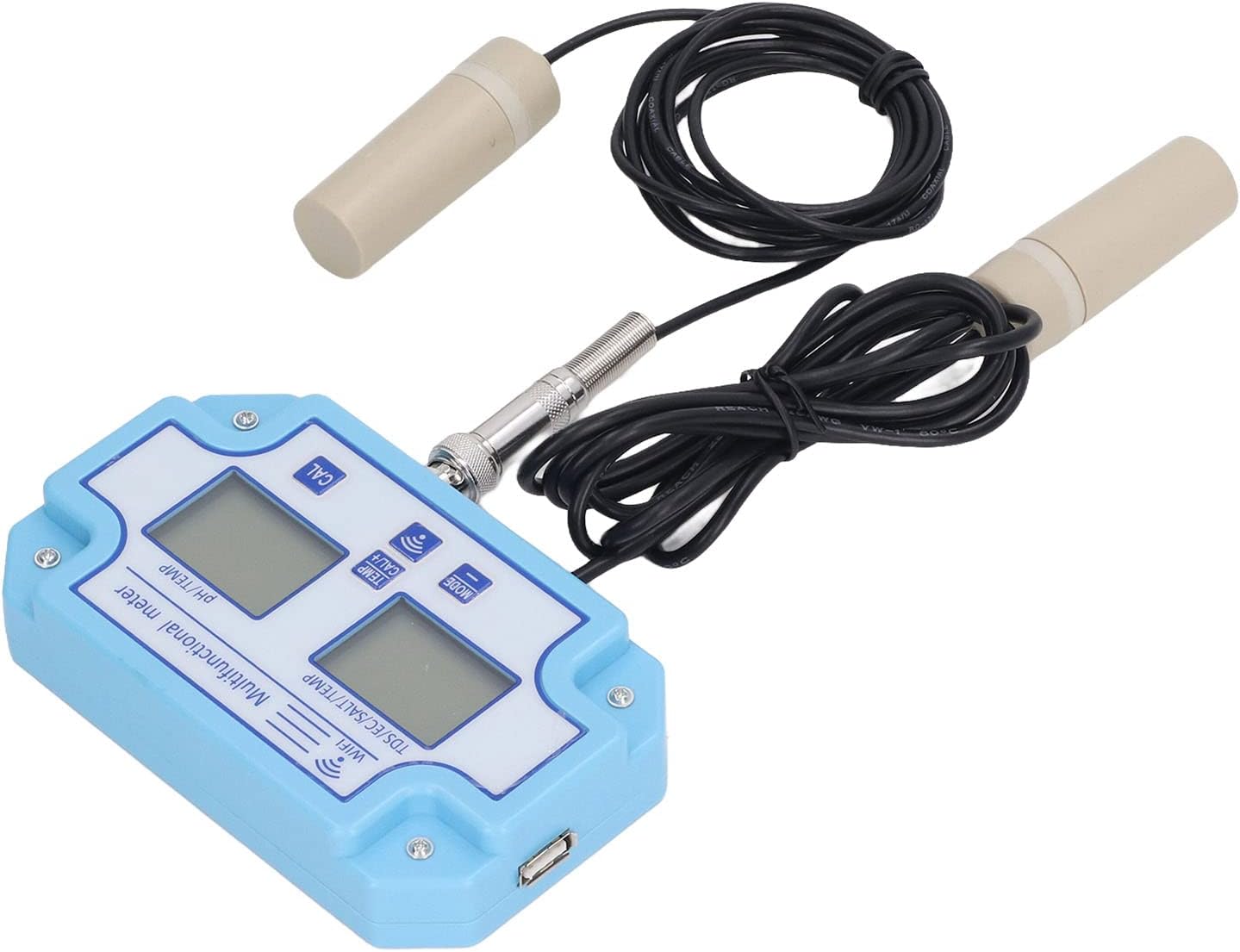 Digital Water Quality Tester, 3 in 1 PH Temperature Salinity Clear ...