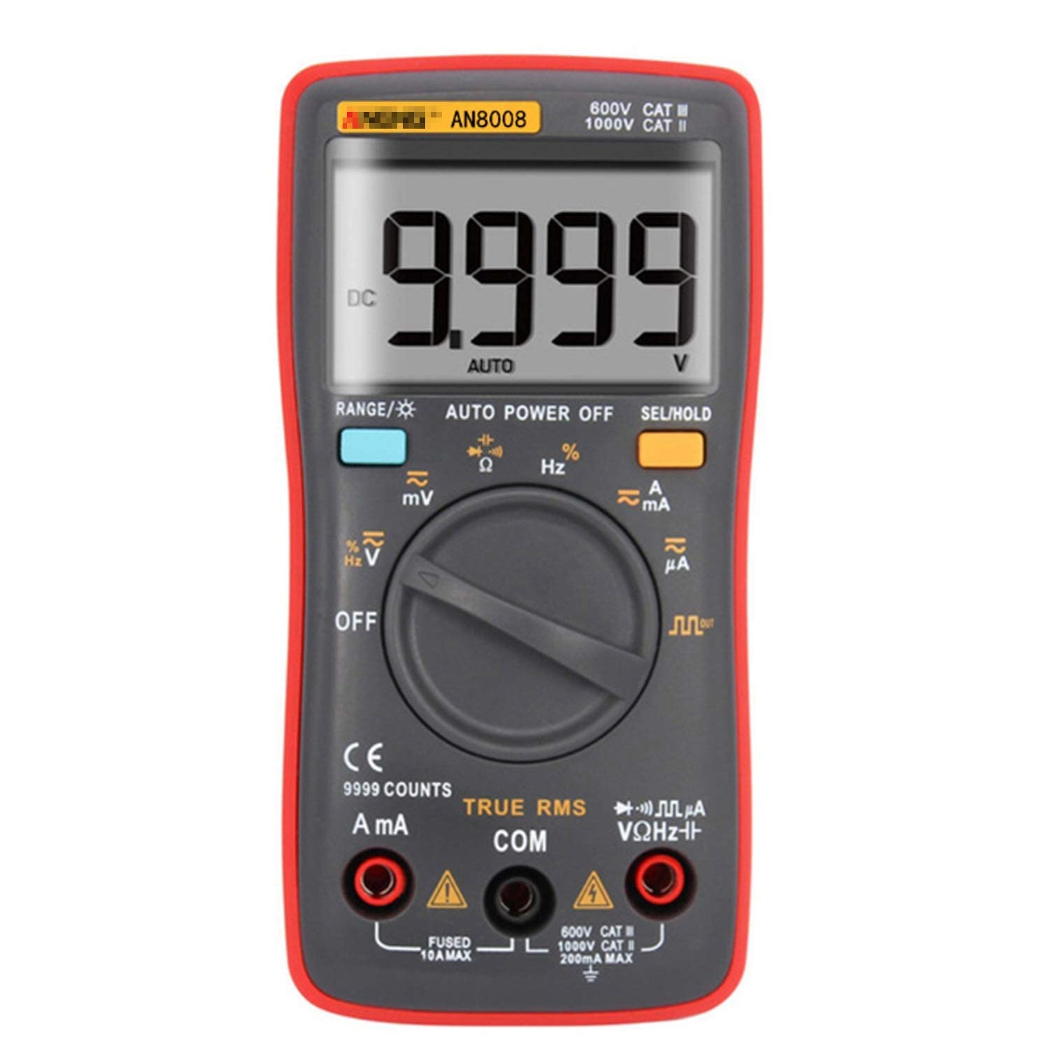 Buy Digital multimeter AN8008 Digital Multimeter 9999 Counts Transistor ...