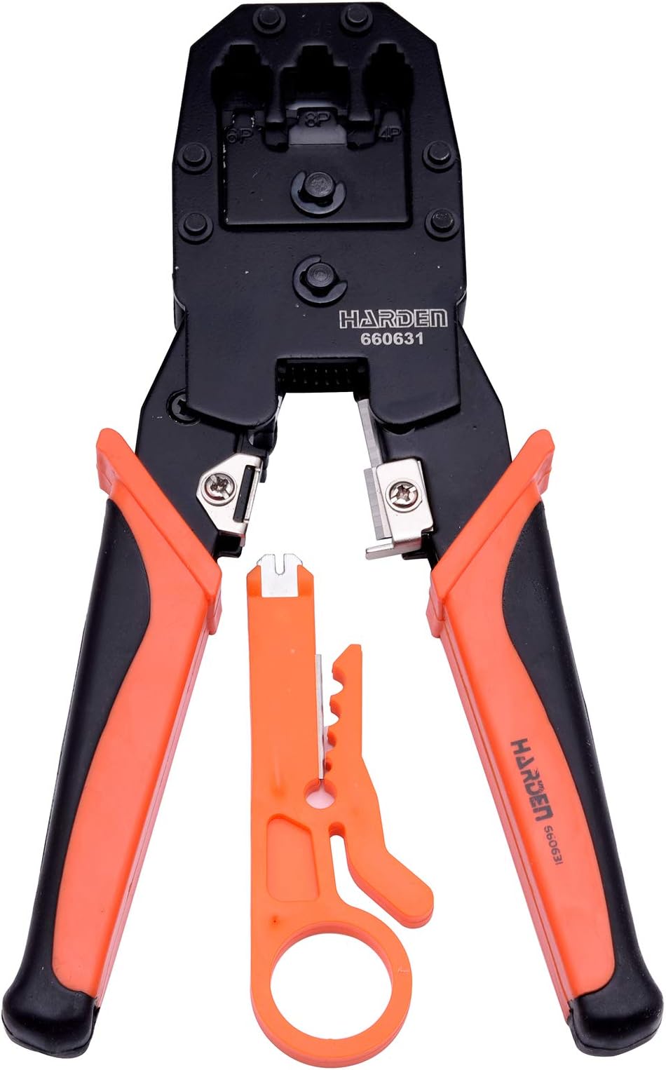 Fluke Networks 11212530 RJ-45, RJ-11, RJ-12 Modular Crimper (Yellow ...
