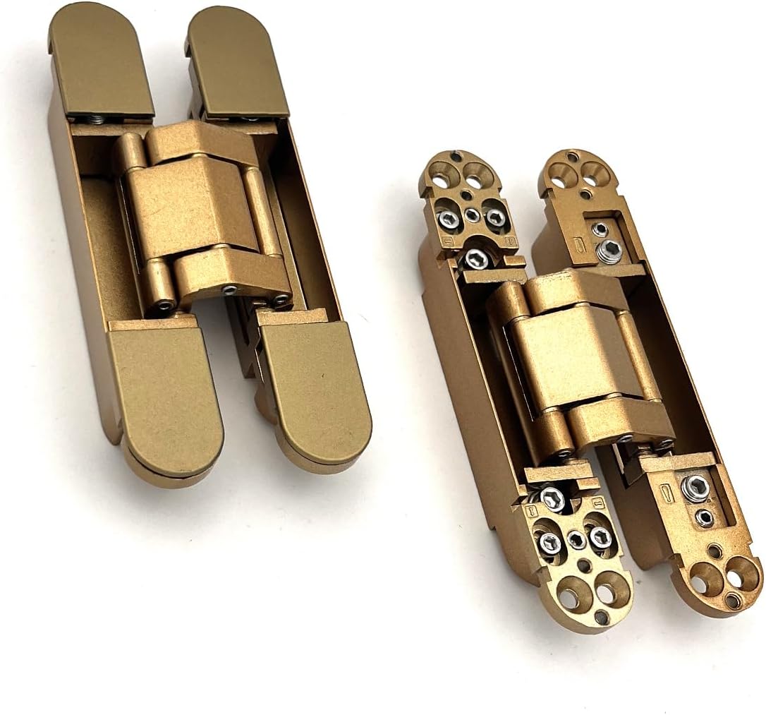 LOPYXBR 2 PCS 6 Inch Hidden Door Hinge Heavy Duty Invisible Door Hinges ...