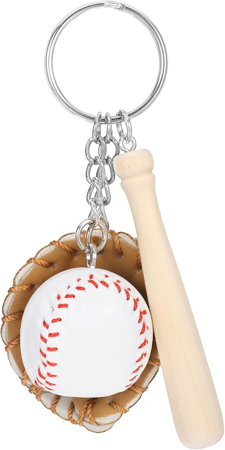 Mabor Mini Cute Baseball Keychain Bowling Tennis Soccer Keychain for ...
