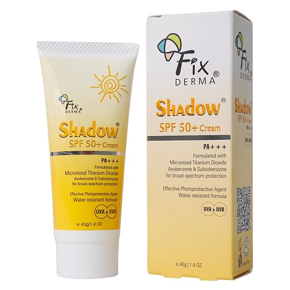 Fixderma Shadow Sunscreen SPF 50+ Cream | Sunscreen for Dry Skin ...