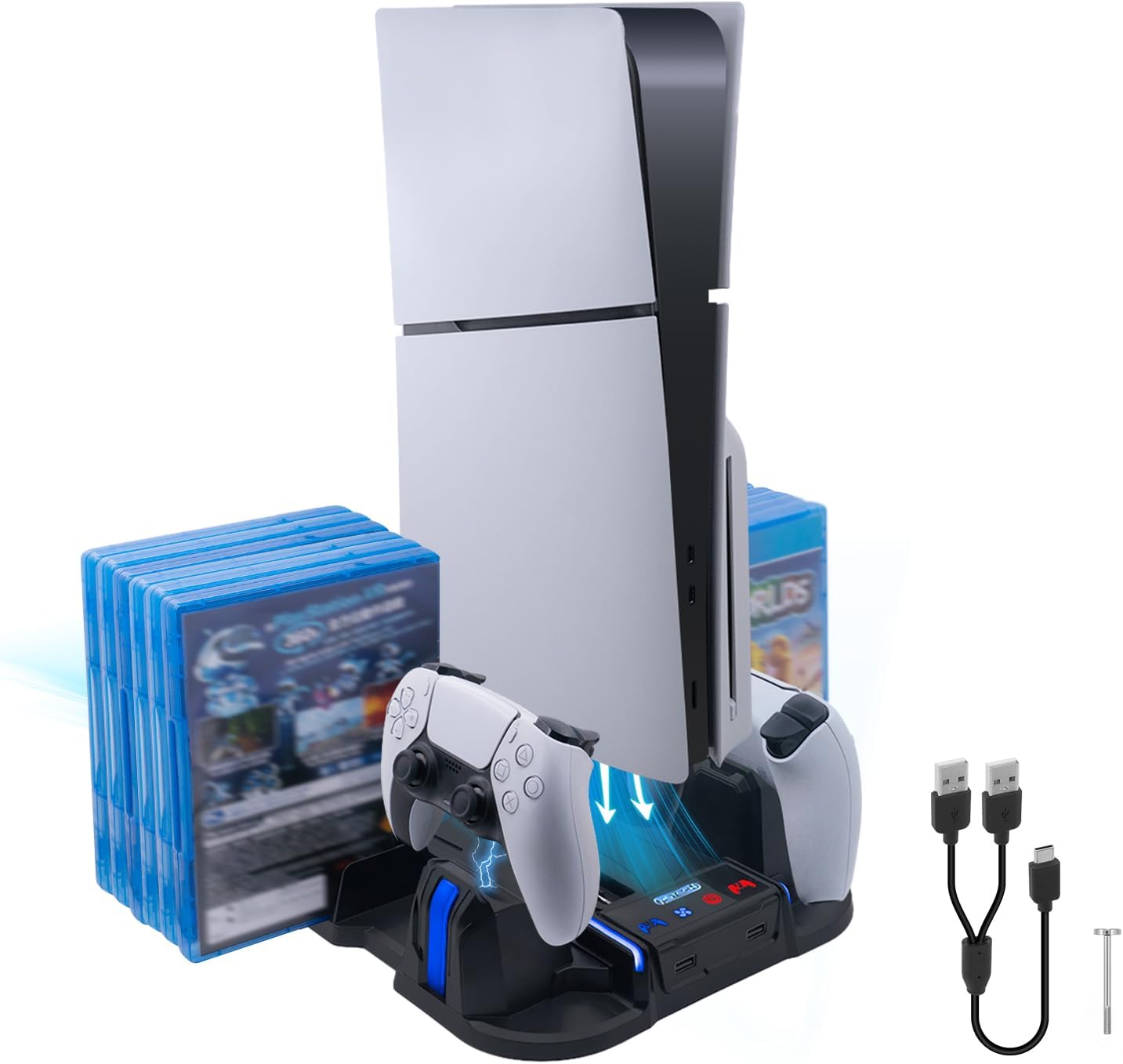 Amazon.com: Mcbazel Cooling Stand with Controller Charging Station for ...