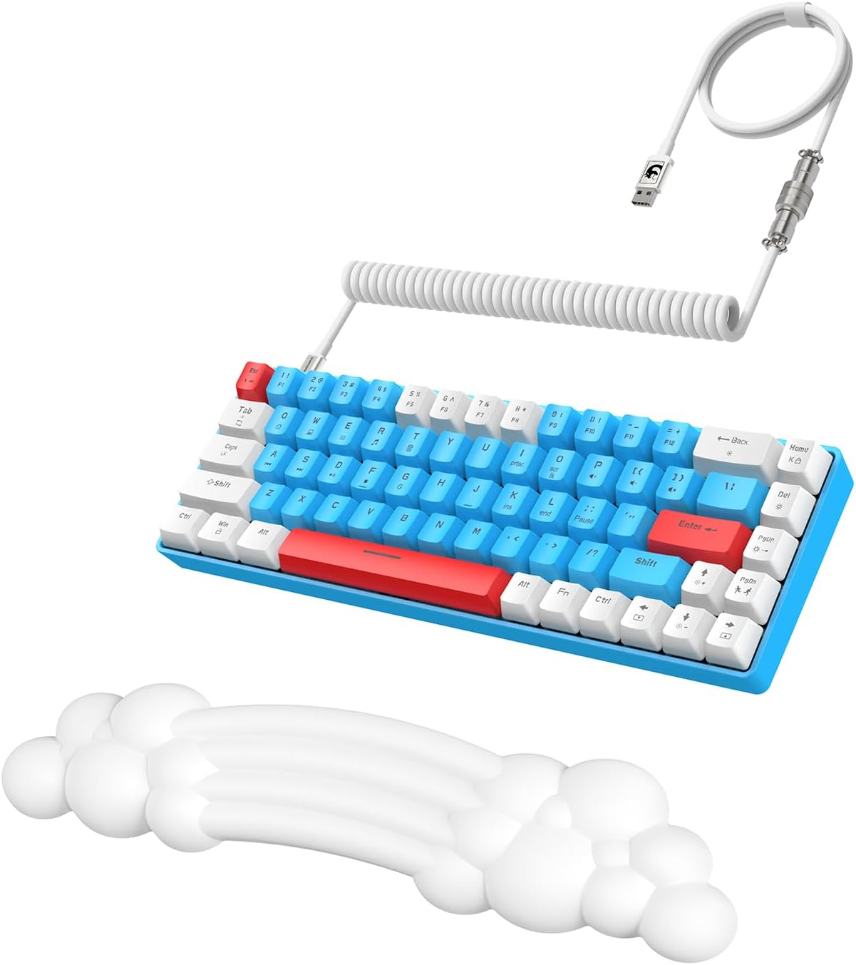Amazon.com: ZIYOU LANG 65% Wired RGB TKL Portable Mechanical Gaming ...