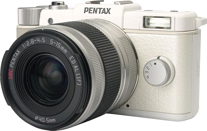 Amazon.com : Pentax Q White kit w/02 Standard Zoom Lens : Compact ...
