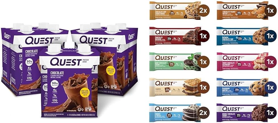 Amazon.com: Quest Nutrition Ready To Drink Chocolate Protein Shake ...