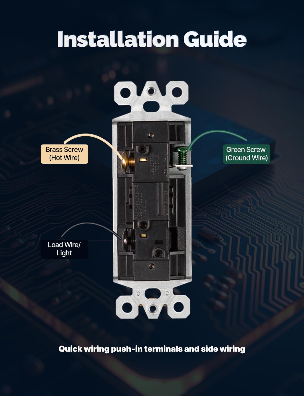 Snapklik.com : 12 Pack Paddle Rocker Light Switch, Single Pole On Or ...