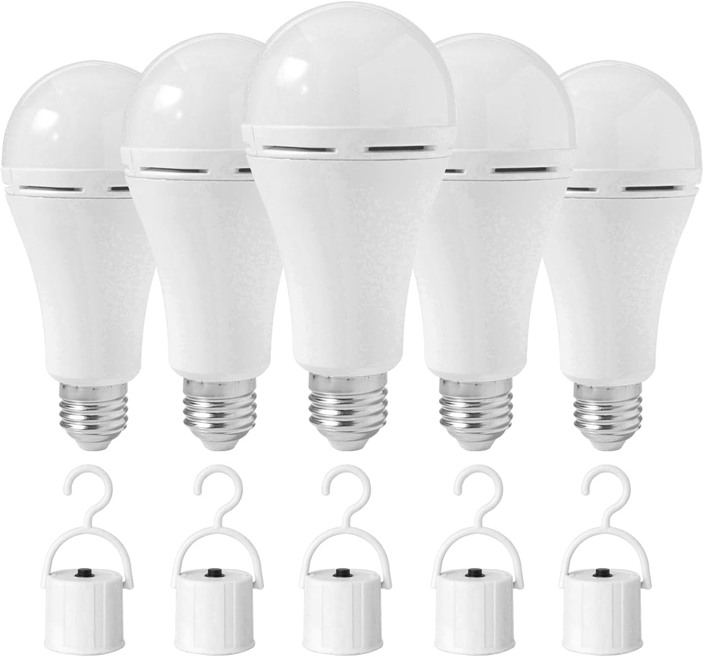 Ostwiki 6 Pack Emergency Rechargeable Light Bulbs,Battery Operated ...