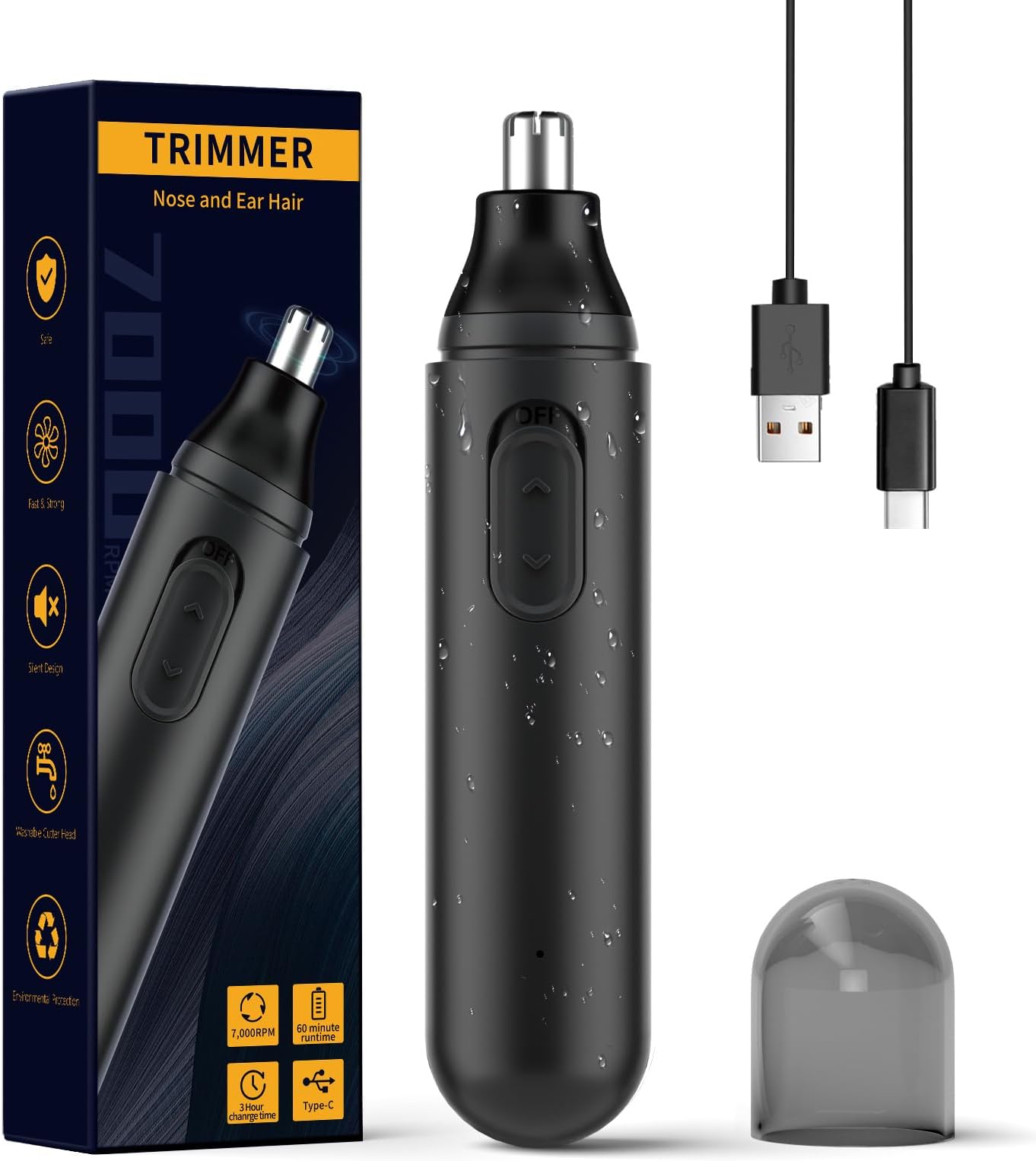 Amazon.com: ZORAMI Rechargeable Ear and Nose Hair Trimmer - 2024 ...
