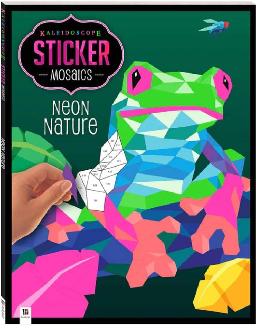 Hinkler - Kaleidoscope Sticker Mosaics - Neon Ocean - Painting by ...