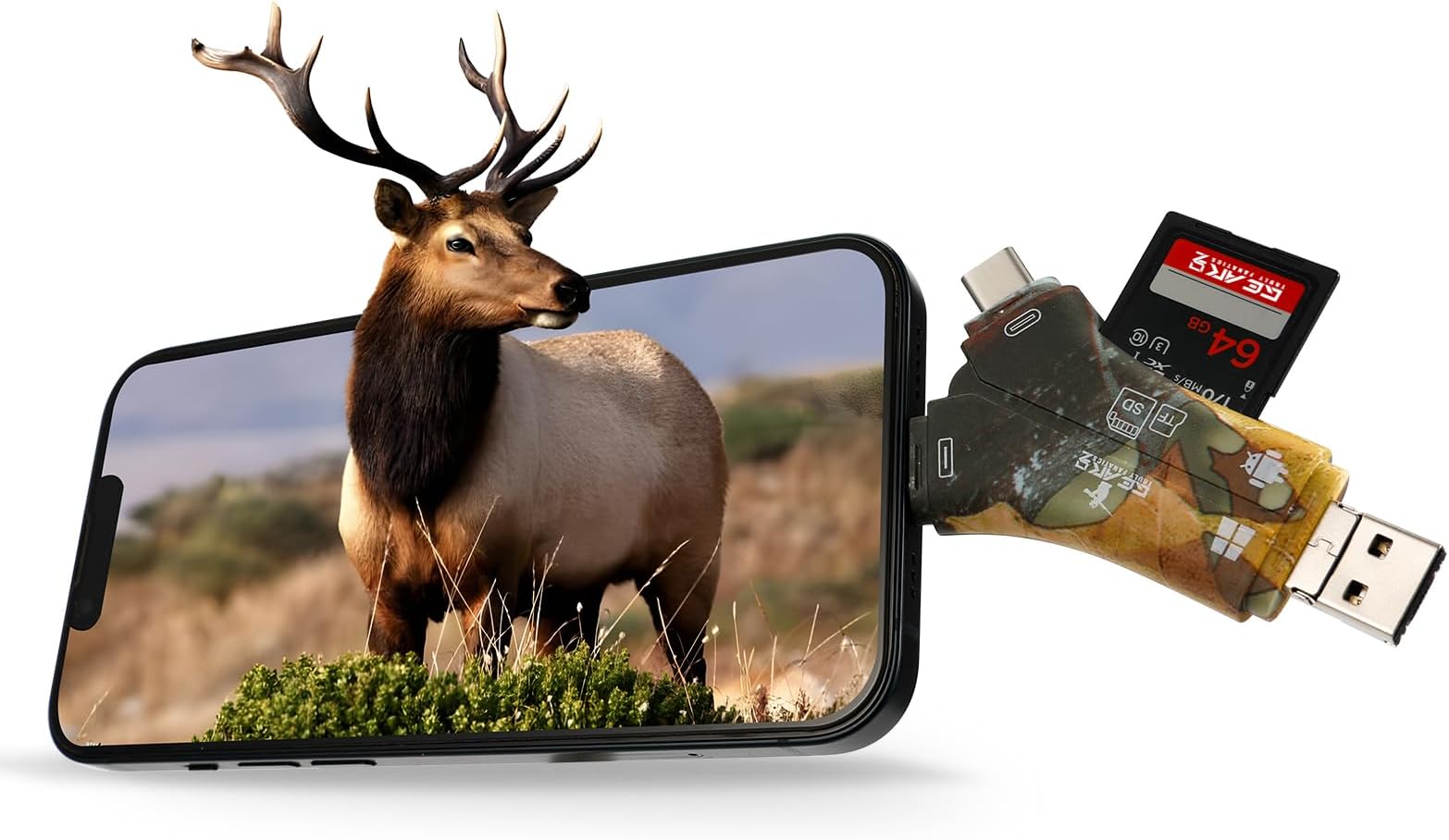 Amazon.com: GearOZ 4 in 1 Trail Camera Viewer SD TF Card Reader ...