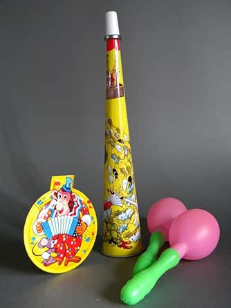 Amazon.co.jp: Original Japanese Tin Animal Print Musical Instrument Set ...