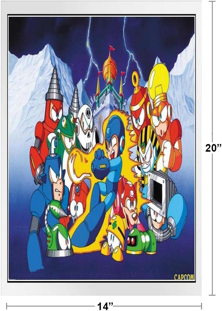 Buy Mega Man Bosses Art Video Game Video Gamer Classic Retro Vintage ...