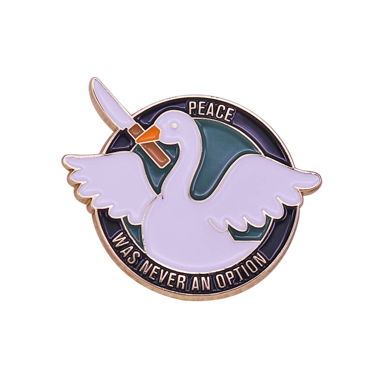 Amazon.com: Goose Pin - Goose Game Pin - Peace Was Never An Option Pin ...