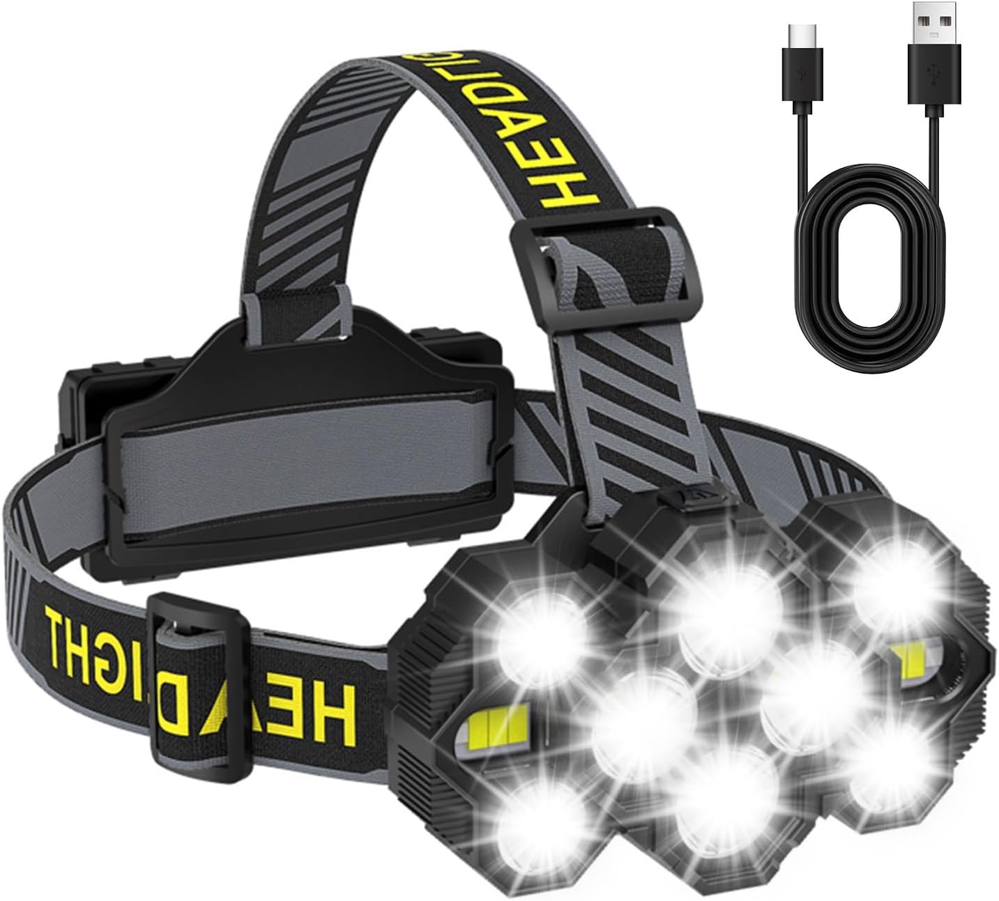 Gifts for Men Head Torch head torches led super bright Rechargeable ...