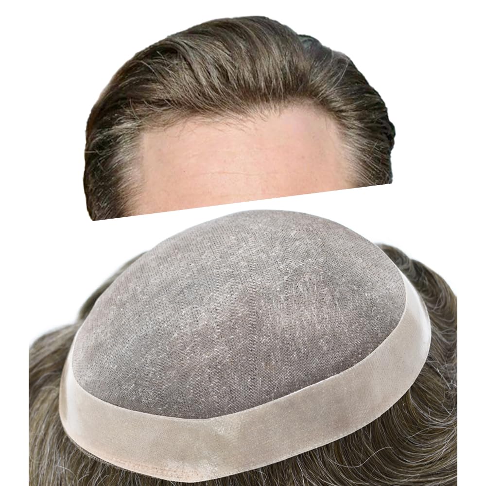 Amazon.com : LYRICAL HAIR Toupee For Men Natural Looking Human Hair ...