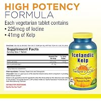 Amazon.com: Nature's Life Icelandic Kelp 41 mg Tablets | Thyroid ...