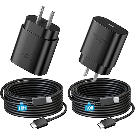 Amazon.com: 25W USB C Super Fast Charger,2 Packs Type C Charger with ...