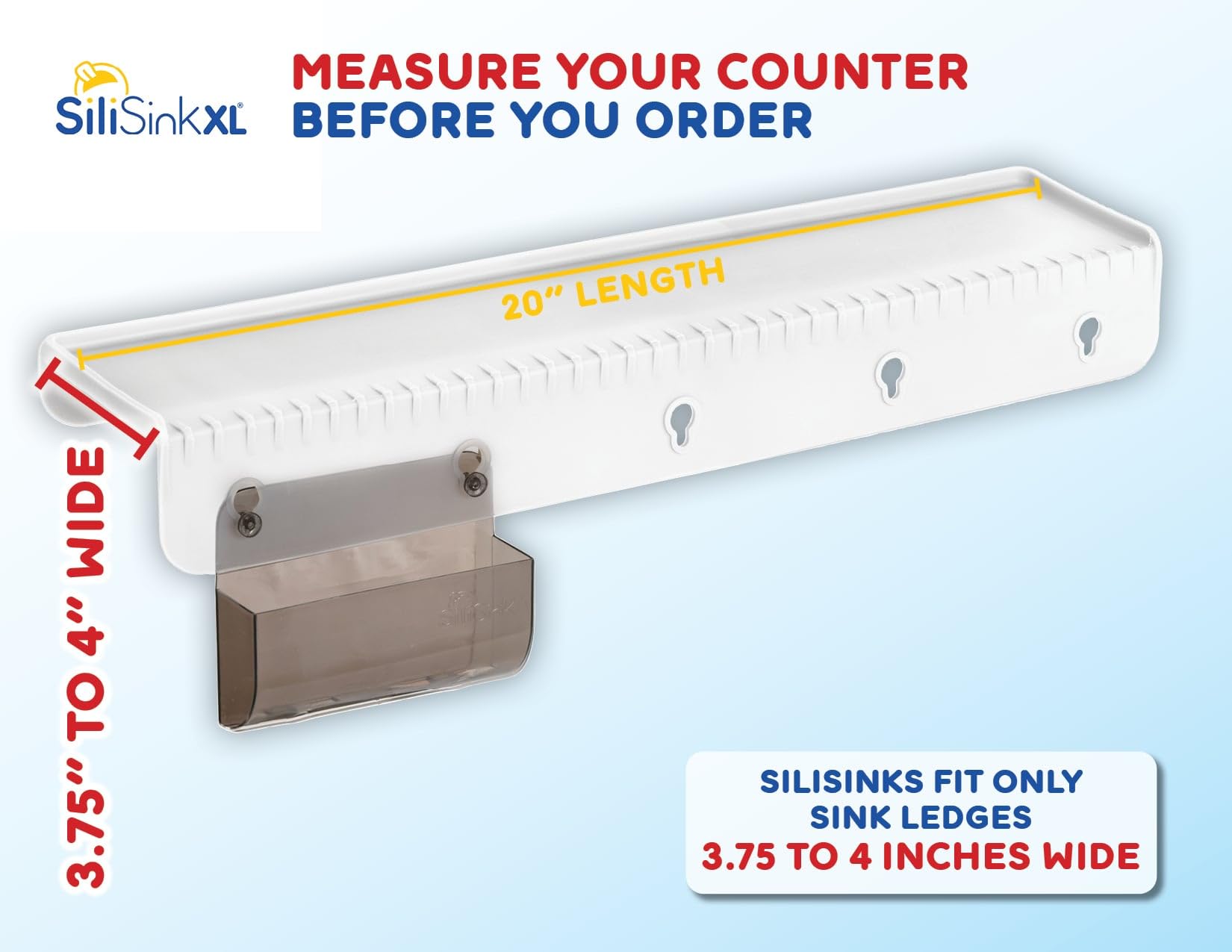 Snapklik.com : SiliSink XL Silicone Sink Edge Guard For Kitchen Sink ...