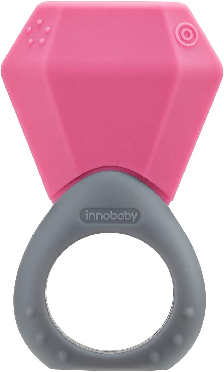 Amazon.com : Fisher-Price Rock ‘n Rattle Teether Ring, Baby Rattle and ...