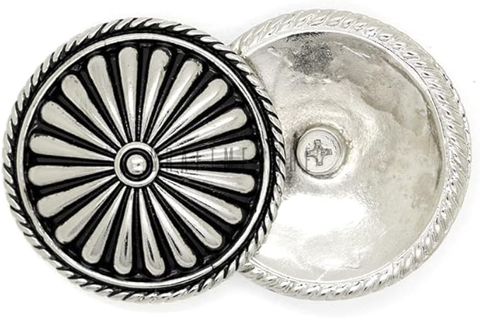 Amazon.com: CRAFTMEMORE 2pcs 40mm Coin Concho Navajo Vintage Screw Back ...