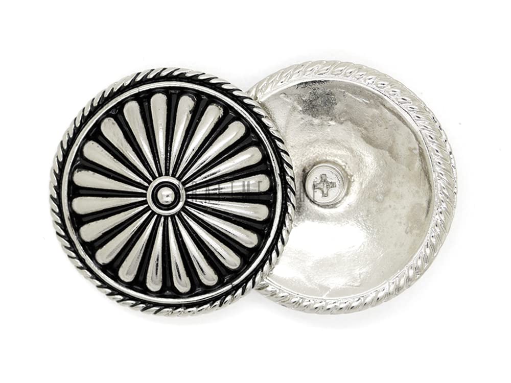 Amazon.com: CRAFTMEMORE 2pcs 40mm Coin Concho Navajo Vintage Screw Back ...