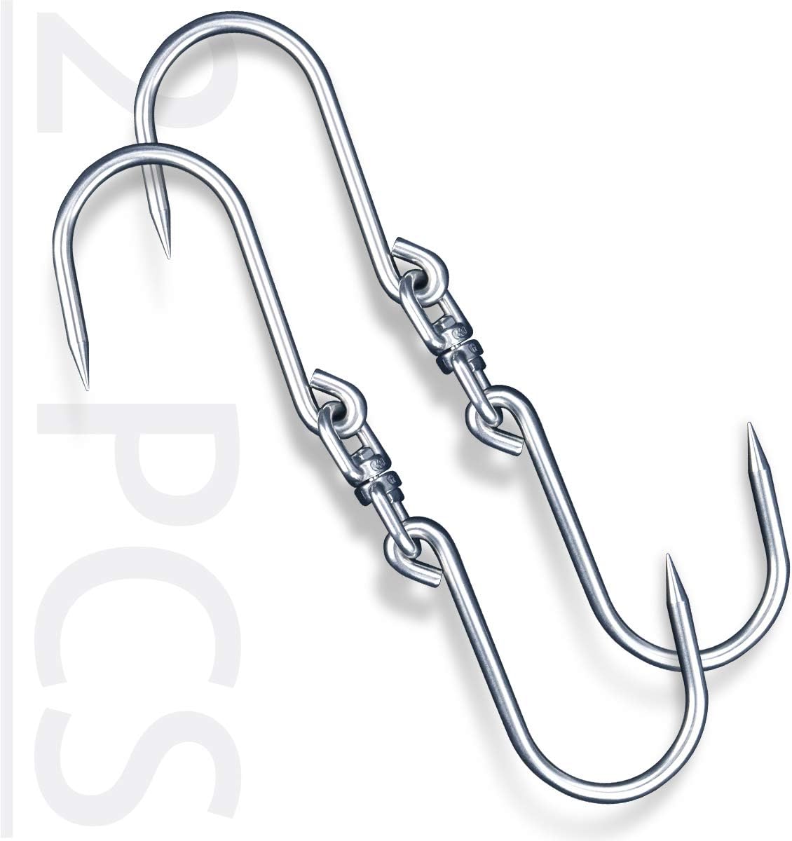 Amazon.com: Alele 8 Inch Meat Hook 10mm Heavy Duty Stainless Steel ...