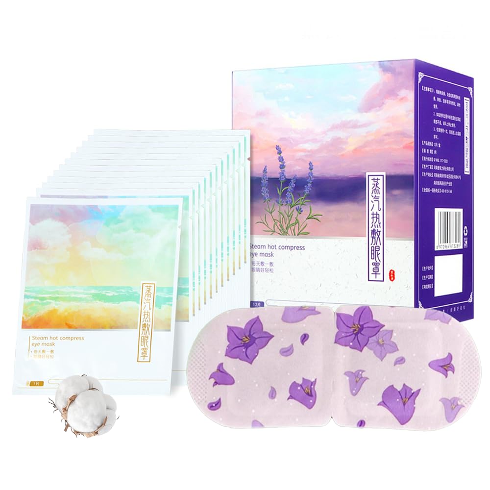 Amazon.com : Bright Elf 20 Pcs Steam Hot Compress Eye Mask, Warm ...