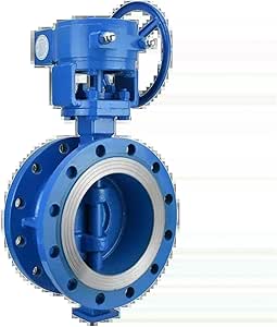 Amazon.com: 304 stainless steel flange butterfly valve D343H/W-16P/16C turbine hard seal cast ...