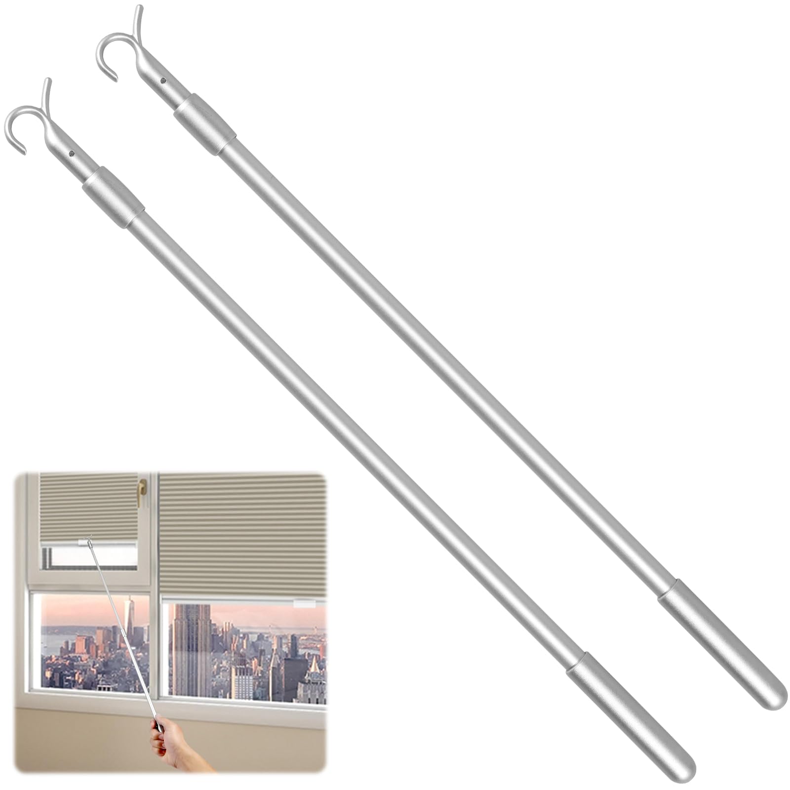 Amazon.com: Telescopic Draw Rod Easy to Pull Blind Tilt Wand,Portable ...